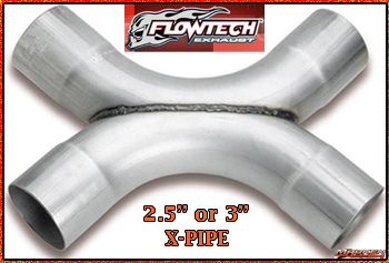 Flowtech X Pipes (with or without bypass cutouts)